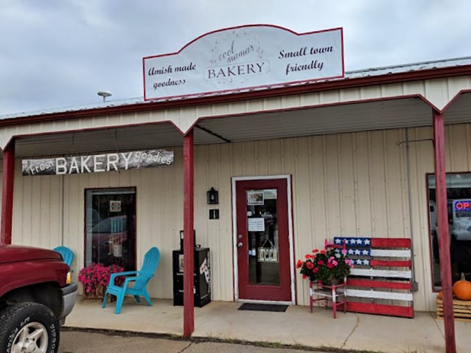 The unassuming exterior of Martha's Amish Bakery in Columbus might fool you, but locals know this parking lot fills up faster than a church on Easter Sunday.