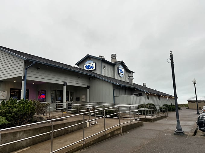 The unassuming exterior of Mo's in Lincoln City might not scream "culinary landmark," but locals know this gray building with blue signage houses Oregon coastal gold.