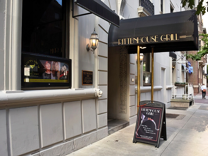 The golden lettering against that classic fa&ccedil;ade isn't just signage&mdash;it's a promise of the culinary magic waiting inside this Philadelphia landmark. 