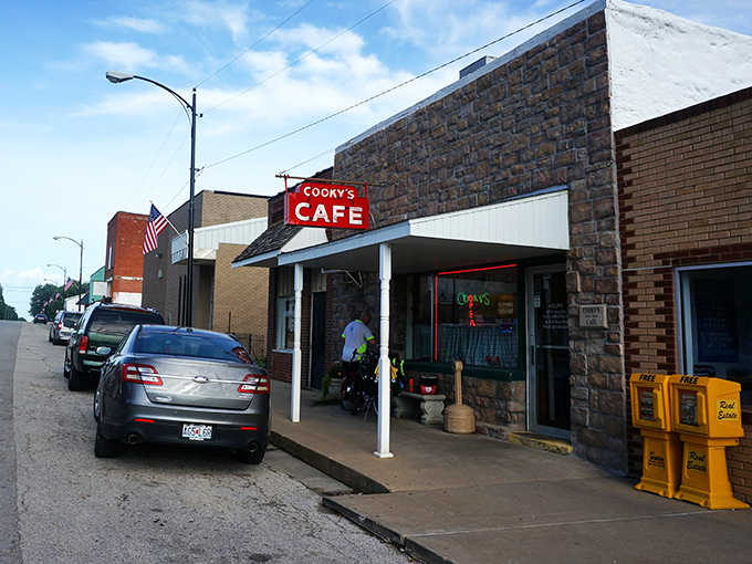 The unassuming stone facade of Cooky's Cafe in Golden City hides culinary treasures that have locals and travelers alike making special pilgrimages.