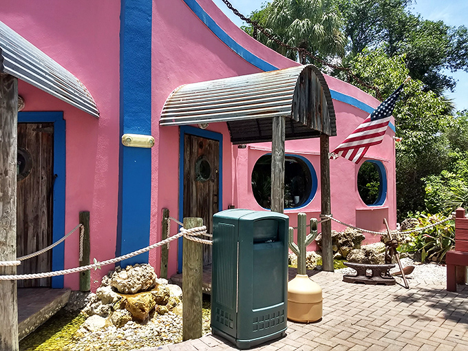 The flamingo-pink exterior isn't just eye-catching&mdash;it's a promise of the colorful culinary experience waiting inside this Sanibel Island gem.