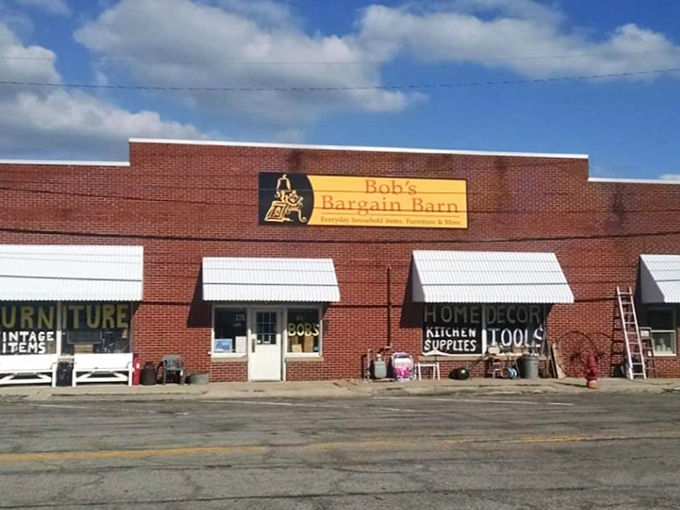 The unassuming brick facade of Bob's Bargain Barn hides a treasure trove within &ndash; like finding out your quiet neighbor was once in a rock band.