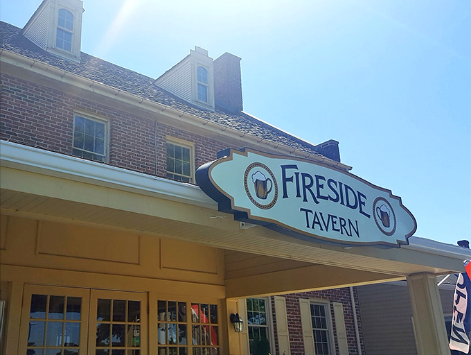 The historic brick fa&ccedil;ade of Fireside Tavern stands proudly in Strasburg, like a delicious time capsule inviting you to step inside and make memories.