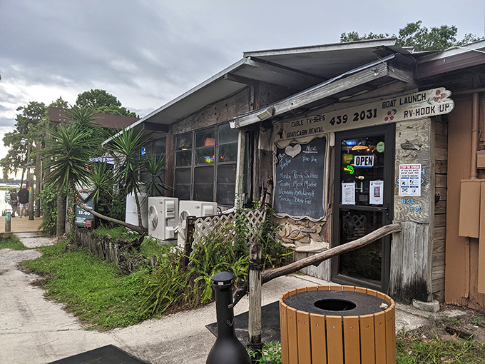 Don&rsquo;t let the rugged exterior fool you&mdash;this no-frills Florida seafood shack serves up cold drinks, fresh catch, and old-school charm just steps from the water. 