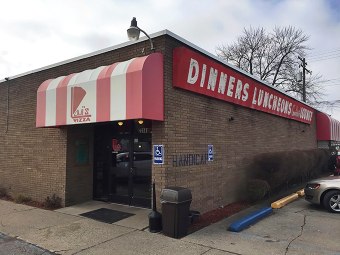 The unassuming brick exterior hides pizza greatness, like finding a Motown superstar performing in a neighborhood garage.