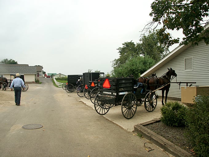 Where time slows down and horse-drawn buggies rule the road. This isn't a movie set&mdash;it's just another perfect evening in Mount Hope.
