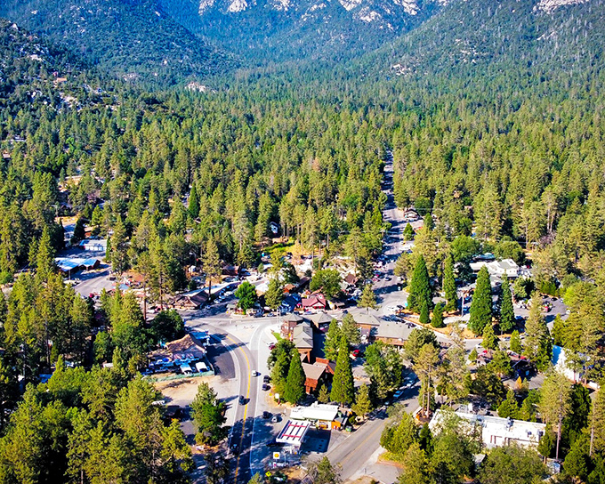 Downtown Idyllwild welcomes you with Tahquitz Peak standing guard in the background, like a granite sentinel watching over this alpine escape.