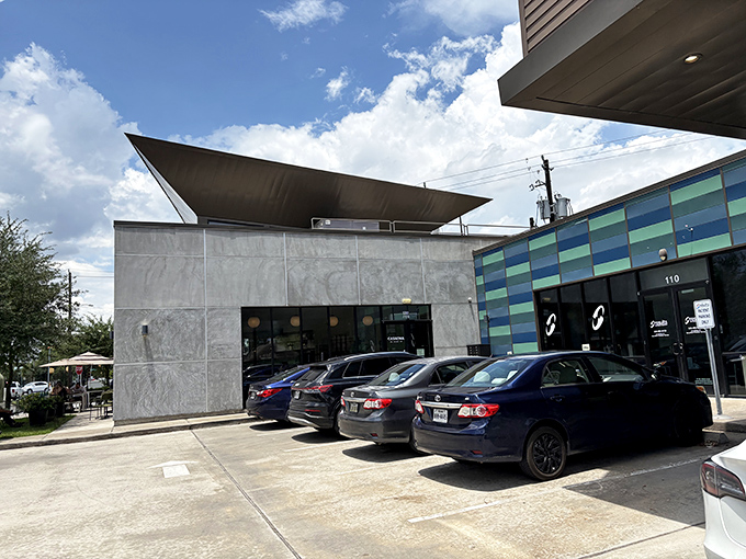 Modern meets traditional at CasaEma's sleek exterior. Those concrete walls hide culinary treasures that would make your abuela proud.