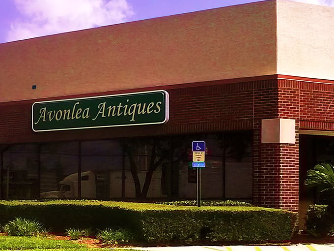 That distinctive green awning beckons like a treasure hunter's beacon in downtown Jacksonville's antique district.