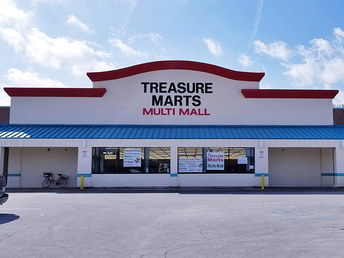 The unassuming facade of Treasure Marts belies the wonderland within &ndash; like finding Narnia in a strip mall.