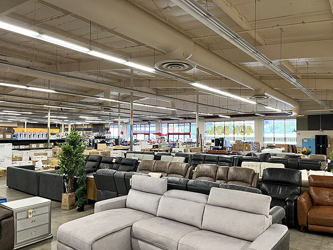 The storefront promises what lies within - a treasure trove of bargains where your wallet gets a much-needed vacation.