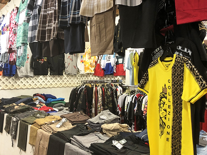 The wig section at Route 13 Market gives new meaning to "trying on different personalities." Hundreds of options await those brave enough to reinvent themselves for a day&mdash;or forever.