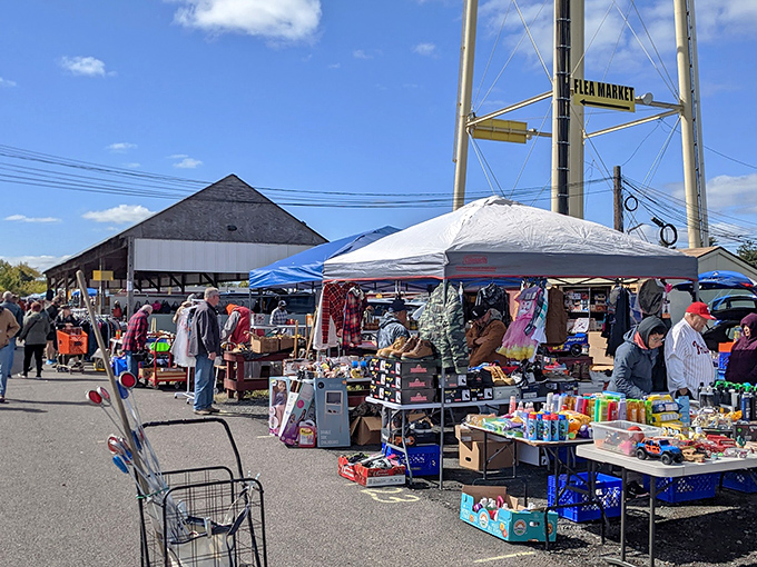 The iconic yellow sign welcomes treasure hunters to Q-Mart, where that friendly Quaker fellow has been promising bargains since before online shopping was a twinkle in Jeff Bezos' eye.