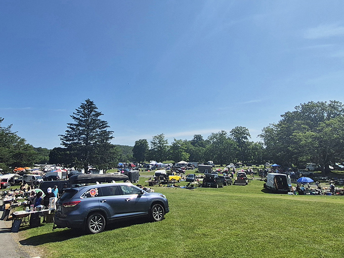 Treasure hunting begins! The sprawling landscape of Blue Ridge Flea Market invites weekend warriors to discover what might become tomorrow's heirlooms.