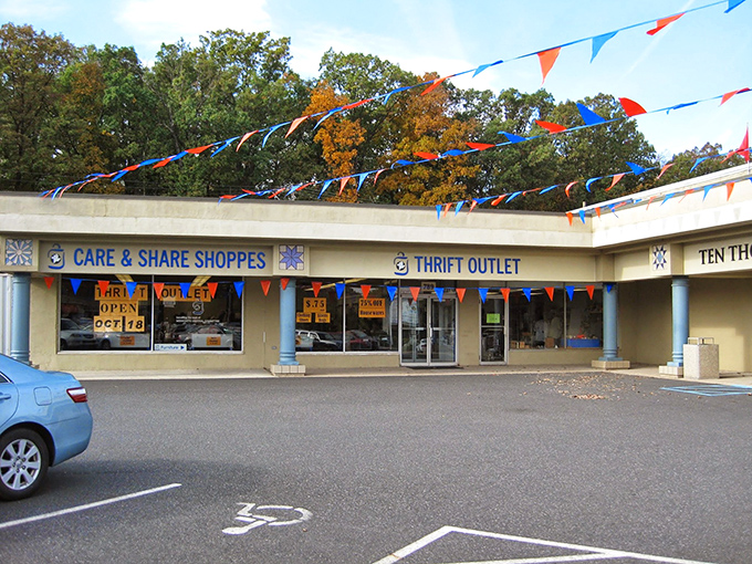 The unassuming exterior of Care & Share Thrift Shoppes belies the treasure trove within. Spring blossoms and manicured landscaping welcome bargain hunters to this Souderton gem.