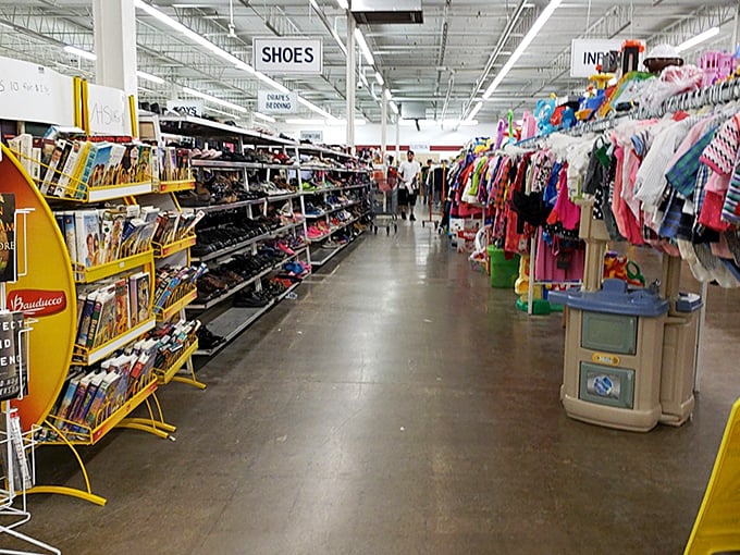The unassuming exterior of Community Thrift Store &ndash; where treasure hunting begins and wallets breathe sighs of relief.