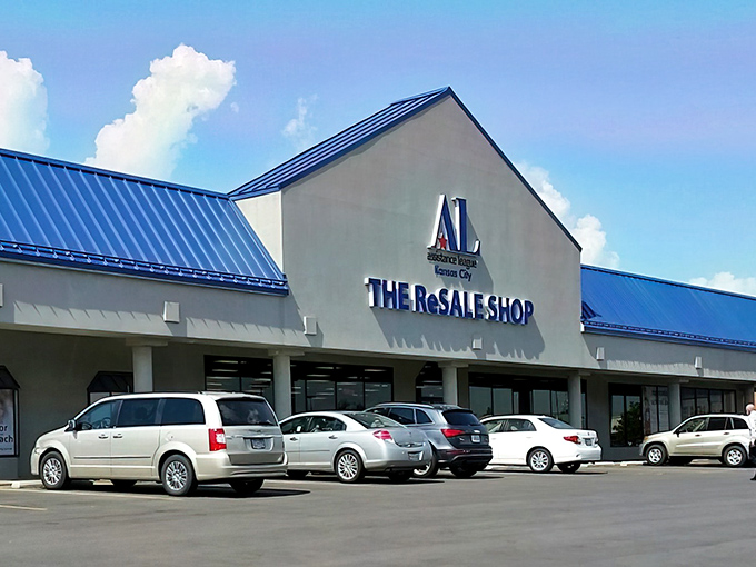 The unassuming exterior of THE ReSALE SHOP belies the treasure trove waiting inside. Like finding a secret passage in your own hometown.