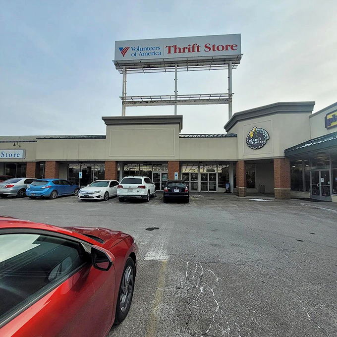 The unassuming exterior hides a treasure trove within. Like finding a speakeasy, the real magic happens once you step through those doors.