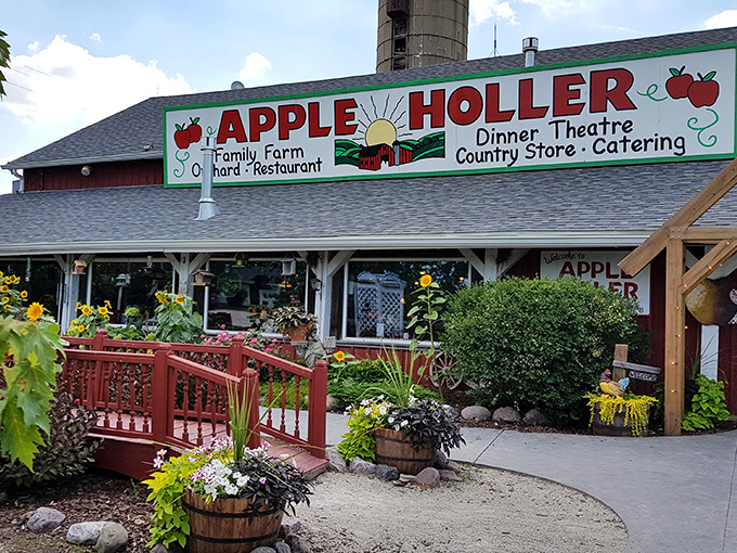 The red barn charm of Apple Holler welcomes visitors with colorful gardens and a promise of orchard adventures. Wisconsin farm-to-table doesn't get more literal than this!