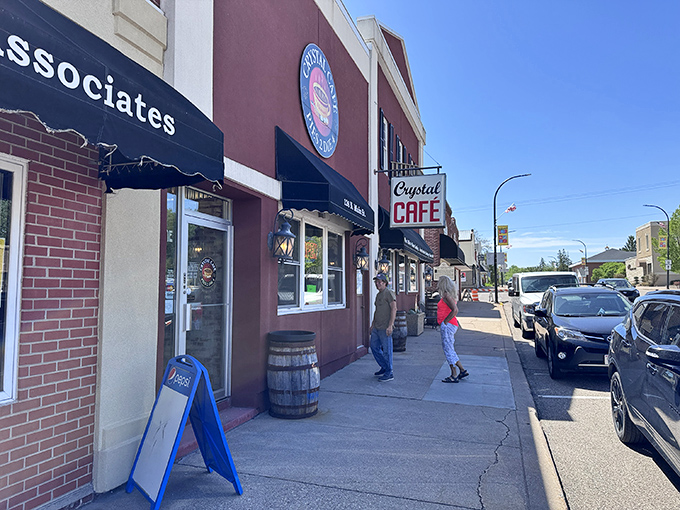 The unassuming storefront of Crystal Cafe in downtown Iola might not stop traffic, but locals know this modest exterior hides Wisconsin's pie paradise.