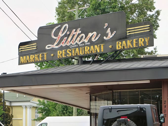 That classic neon glow promises the kind of comfort food that makes your heart sing louder than karaoke night.