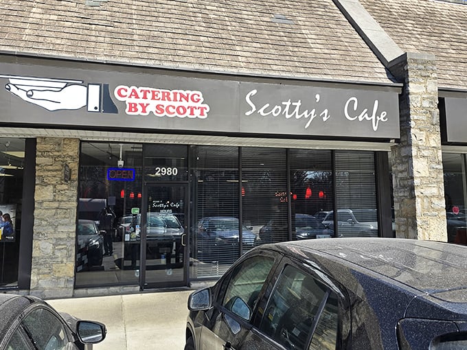 The unassuming storefront that houses culinary greatness. Like finding a Picasso at a yard sale, Scotty's modest exterior belies the treasures within