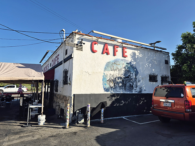 Nick's Cafe stands proudly at the edge of Chinatown, its white walls and red trim a beacon for breakfast pilgrims seeking salvation through ham and eggs.