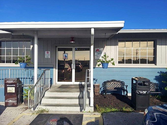 The unassuming blue-trimmed exterior of Farmer's Market Restaurant proves once again that culinary treasures often hide in plain sight. Florida's answer to comfort food doesn't need fancy architecture.
