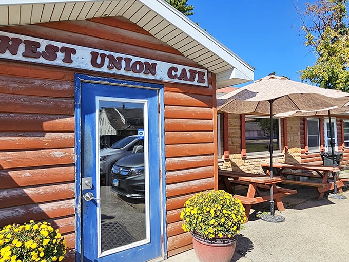 The rustic log cabin exterior of West Union Caf&eacute; promises homestyle cooking that your grandmother would approve of&mdash;if your grandmother was secretly a culinary genius.