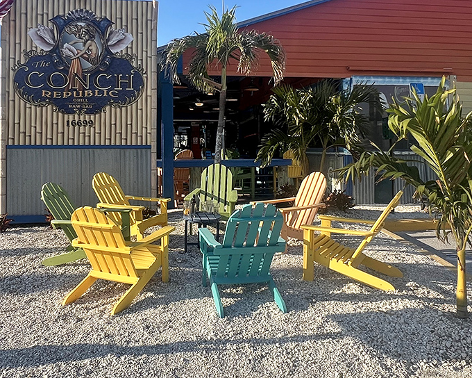 Paradise doesn't need a passport - just follow the colorful Adirondack chairs to this Gulf Coast gem.