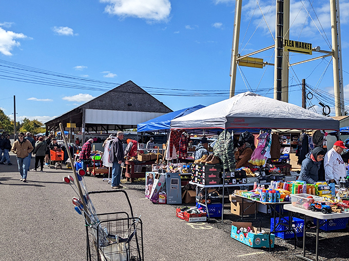 The outdoor maze of vendors stretches endlessly, promising treasures that would make pirates weep with envy.