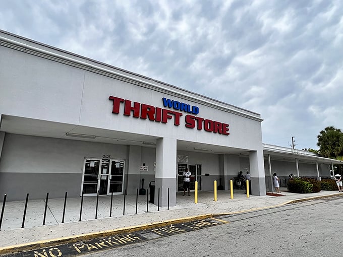 The unassuming exterior of World Thrift belies the treasure trove within. Like a Vegas casino, once you enter, you'll lose all track of time.