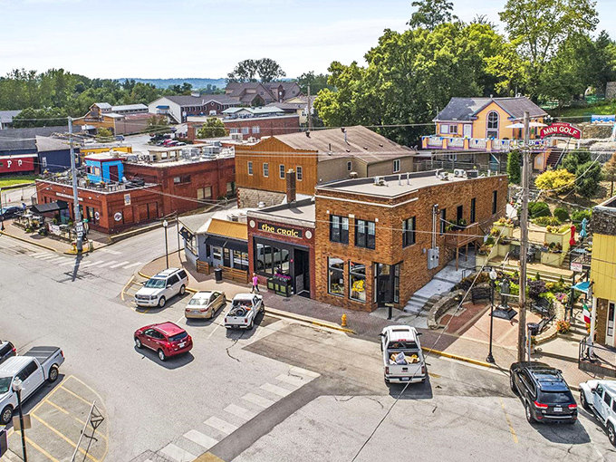 Parkville's Main Street feels like stepping into a Norman Rockwell painting where the gelato is cold but the welcome is warm.