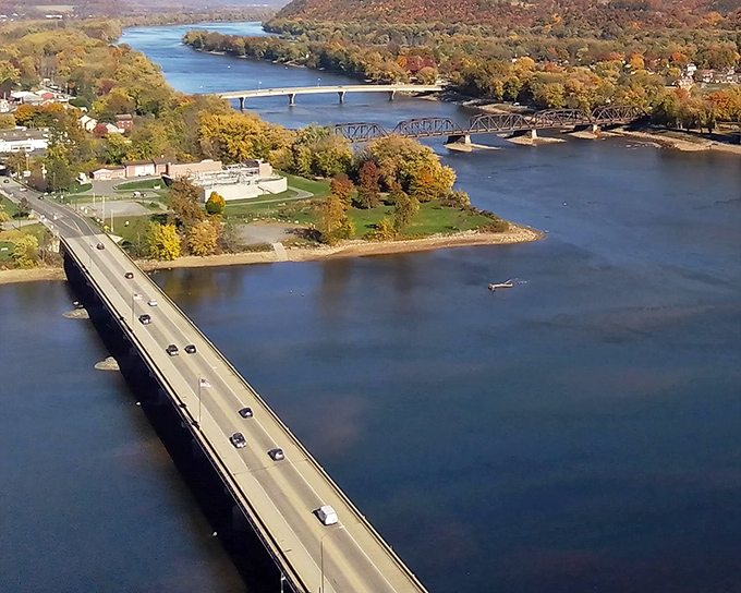 The perfect confluence of natural wonders &ndash; where the West and North branches of the Susquehanna River meet, creating a postcard-worthy panorama that no filter could improve.