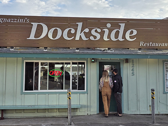 1. the grilled oysters at this reThe seafoam-colored exterior of Tognazzini's welcomes you like an old friend who happens to know where all the best fish hang out.staurant in california are so good, you&rsquo;ll crave them all year