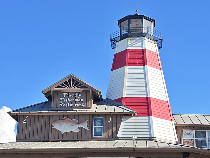This weathered beauty proves that the best seafood joints never need fancy facades to draw crowds.