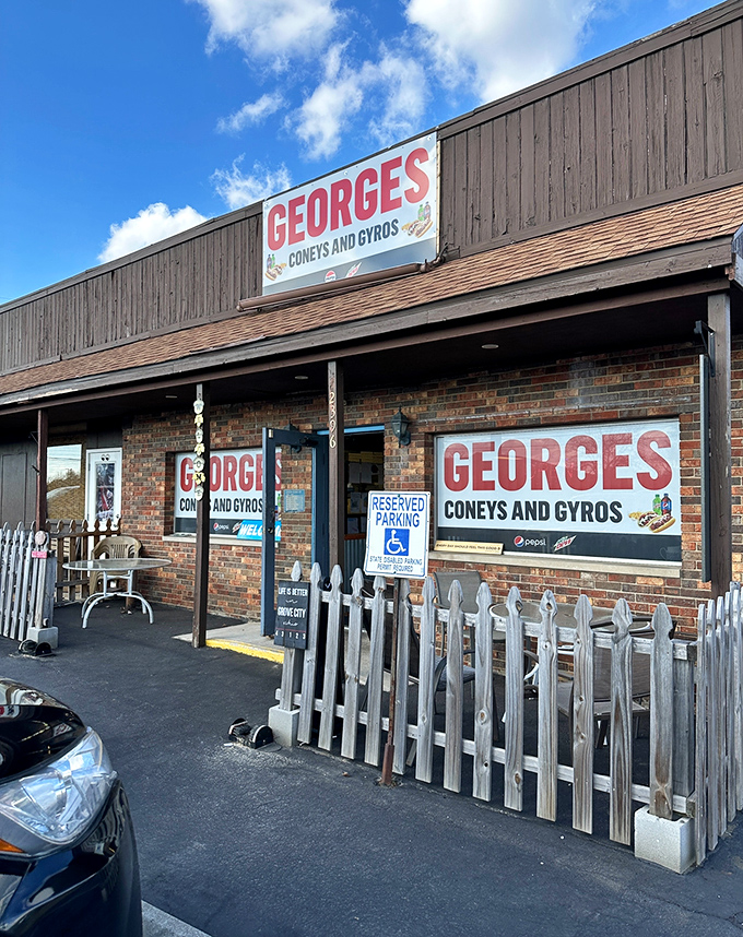 The unassuming brick exterior of George's might not stop traffic, but locals know this modest fa&ccedil;ade hides culinary treasures worth any detour.