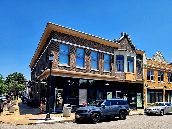 A historic brick building with character to spare, Stacked STL stands proudly on its corner lot like the architectural equivalent of comfort food.