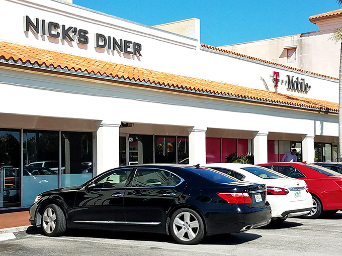The unassuming exterior of Nick's 50's Diner hides a culinary time machine within. Like finding a vinyl record in a world of digital downloads.
