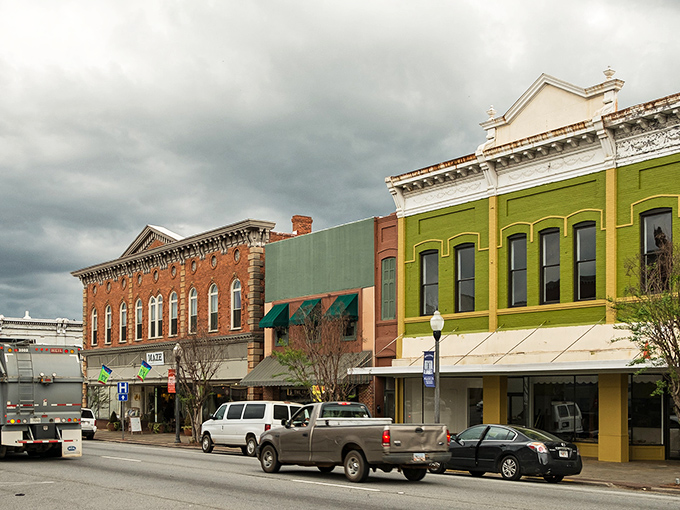 Downtown Americus looks like a movie set where small-town charm meets real-life affordability. Historic brick buildings frame a perfectly walkable main street.