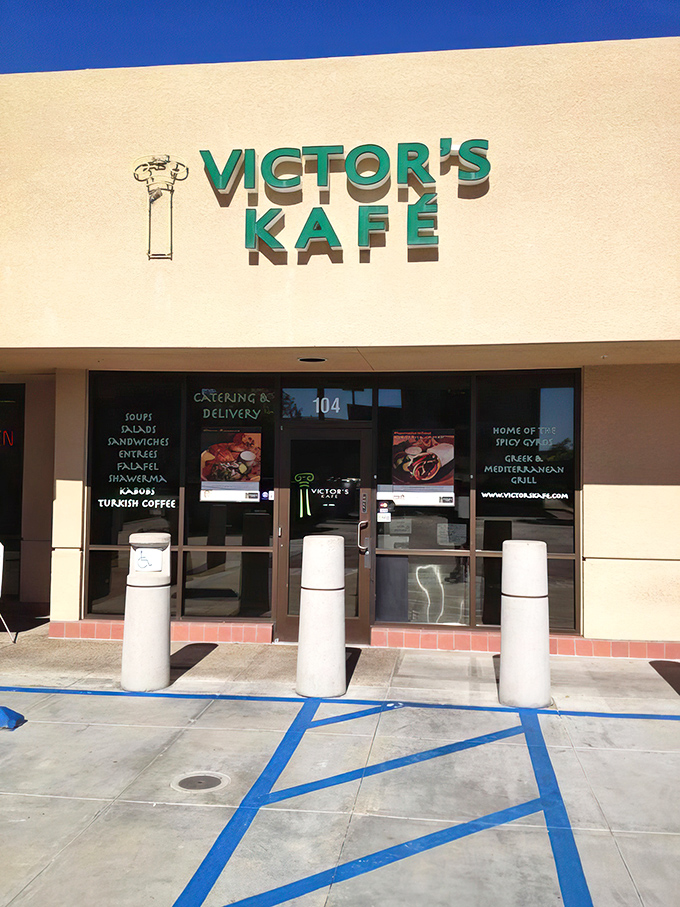 The unassuming yellow exterior of Victor's Kaf&eacute; hides culinary treasures within, proving once again that strip mall gems are California's best-kept secrets.