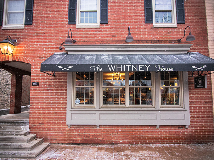 The brick fa&ccedil;ade of The Whitney House exudes small-town charm with big-city culinary ambitions. Like finding a Michelin-worthy restaurant hiding in plain sight.
