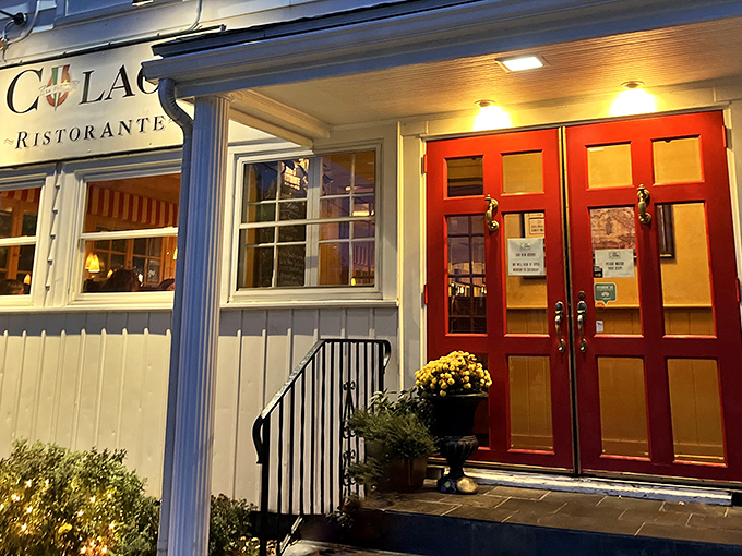 Those iconic red doors aren't just an entrance &ndash; they're a portal to pasta paradise in Erie's culinary landscape.