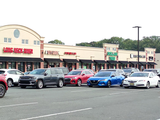 The iconic teal glow of Dollar Tree's sign beckons like a budget-friendly lighthouse, guiding thrifty shoppers to safe harbor in Millsboro.