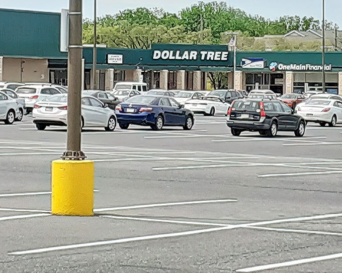 The green and white facade of Dollar Tree beckons like a siren song to bargain hunters across Bethlehem. Washington would be proud to see his portrait working this hard.