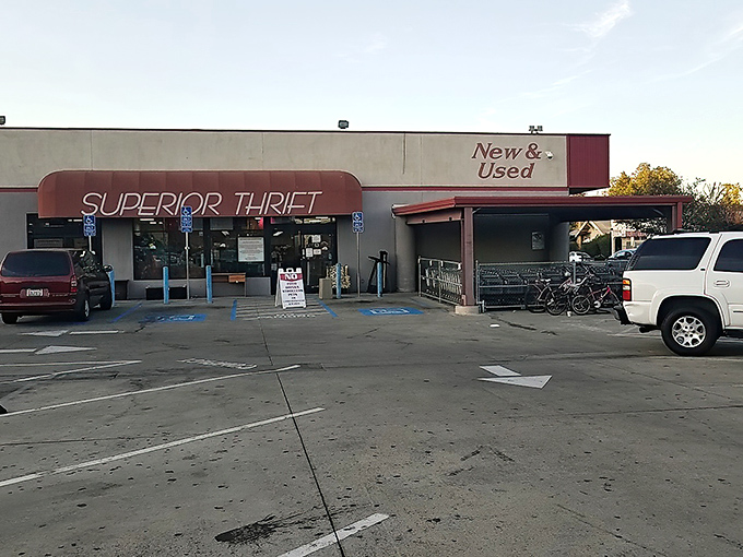 The unassuming exterior of Superior Thrift belies the treasure trove within, like finding a Michelin-starred restaurant in a strip mall.