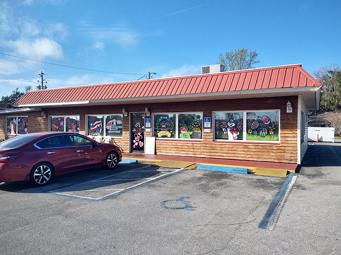 The unassuming exterior of The Biscuit Barn promises no frills, just thrills for your taste buds. Those plastic chairs outside? Florida's most coveted breakfast waiting room.