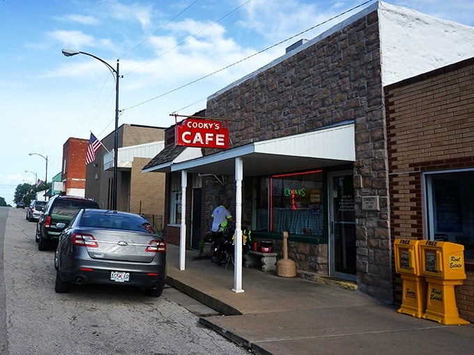 The unassuming stone facade of Cooky's Cafe in Golden City hides culinary treasures that have locals and travelers alike making special pilgrimages.
