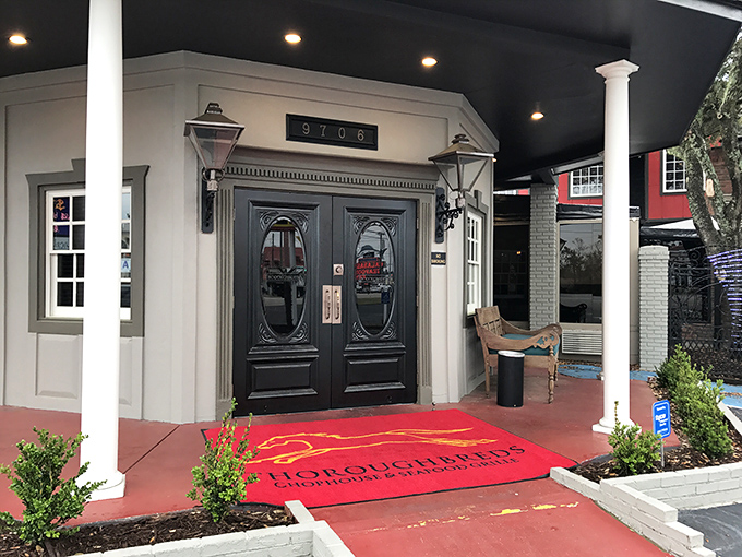 This charming facade promises culinary adventures that'll make your taste buds gallop with joy.