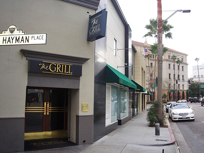 The unassuming entrance to The Grill on the Alley is like finding a secret door to culinary heaven. Classic elegance hiding in plain sight on Dayton Way.